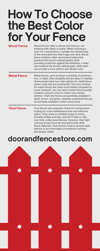 How To Choose the Best Color for Your Fence